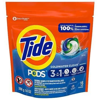 Sabao Tide Cápsula 3 Em 1 16 Pods 14Oz Importado - Sabão Líquido ...