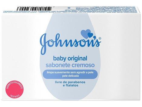 Sabonete em Barra Johnson & Johnson Johnsons Baby Original 80g ...