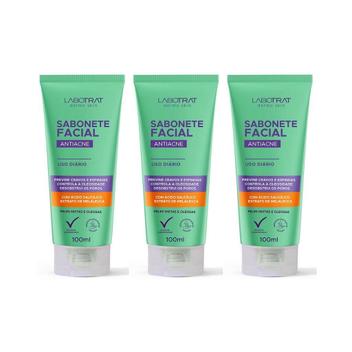 Sabonete Facial Labotrat Liquido 100Ml Antiacne - Kit 3Un - Antiacne ...