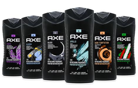 Sabonete Líquido AXE 12h - 400ml - Fragrância Refrescante 3 em 1 - 6 ...