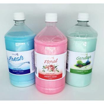 Sabonete Líquido Azul,Rosa e Verde Lady Liz 3X500ml - Sabonete ...