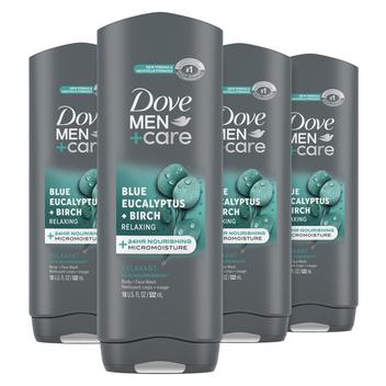 Sabonete líquido DOVE MEN + CARE azul de eucalipto e bétula, 532 ml ...