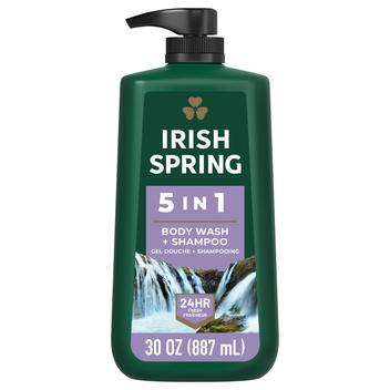 Sabonete Líquido Irish Spring 5 em 1 para Homens - 900ml - Sabonete ...