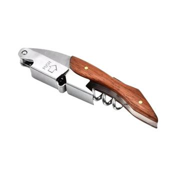 Saca-Rolhas de Garçom com Estojo de Couro - Abridor de Vinho e Cerveja ...