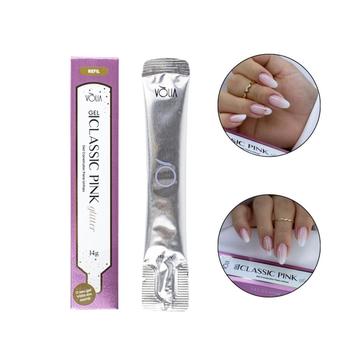 Sachê Refil Gel Classic Pink Glitter 14G Led/Uv Unhas, Vlia - Vòlia ...