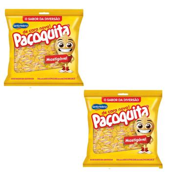 Saco de Bala Paçoquita De Amendoim Santa Helena 500g macia - Paçoca ...