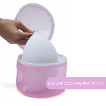 Saco P/ Lavar Roupas Íntimas Bag Limp Colors - 12 cm x 18 cm diâmetro ...