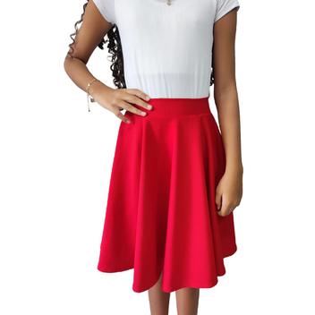 Saia Godê Duplo Infantil Vermelha - Absoluto Glamour - Saia Infantil ...