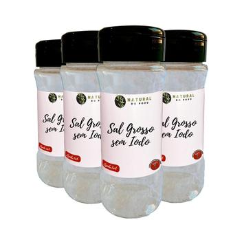 Sal Grosso Selecionado Sem Iodo Kit 4 Pote Com Dosador 130G - Natural ...