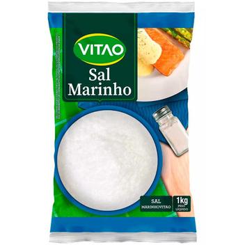 Sal Marinho - (1kg) - Vitao - Sal - Magazine Luiza