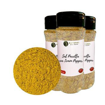 Sal Parrilla com Lemon Pepper Pote com Dosador 80g - 3 - Natural do ...