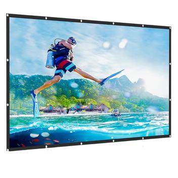 Salange Tela de Projetor 100", Tela do Projetor Frontal Traseira 4K 16: ...