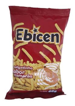 Salgadinho Sabor Camarão 60g Ebicen - Glico - Salgadinhos e Aperitivos ...