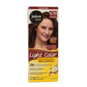 Salon Line Light Brilho Color 6.76 Canela Coloração - Tinta de Cabelo ...