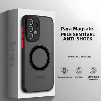 Samsung Galaxy S24 S20 S21 S22 S23 Fe plus Ultra 5g Luxo Magnético Magsafe Caso De Carga Sem Fio ...