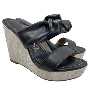 Sandália Anabela Vizzano Pelica Nó Feminina - Preto - Sandália Feminina ...