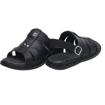 Sandália Chinelo Masculino Couro Legítimo Anti-stress - FRANBOOTS ...