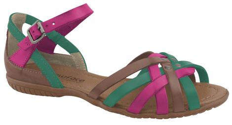 Sandalia Conforto Couro New Face 31402 - Trico Mix - Sandália Feminina ...