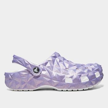Sandália Crocs Classic Iridescent Geo Clog Feminina - Babuche / Clog ...
