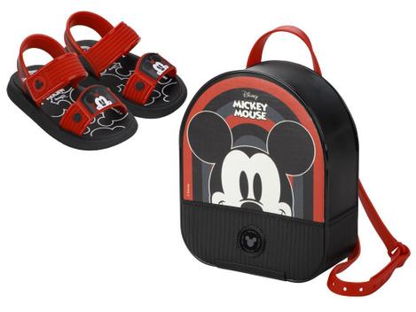 Sandália e Mochila Baby Menino Mickey Grendene Kids Preta - Sandália ...