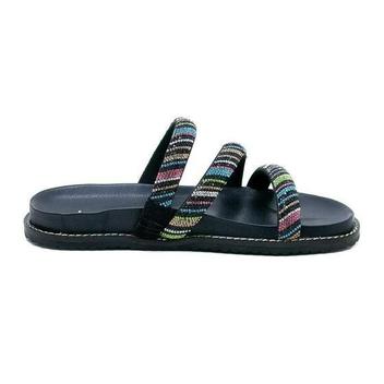 Sandalia Papete Feminina Ana Laura Strass Preta - 23950 - Papete ...