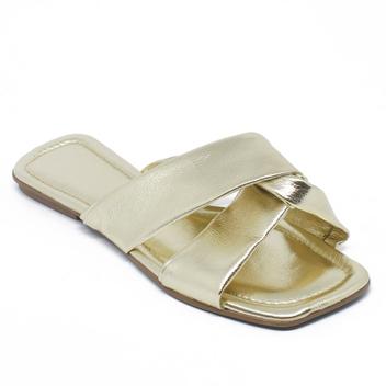 Sandalia Rasteira Rasteirinha Feminina Brilho Confortável - Sofi Shoes ...