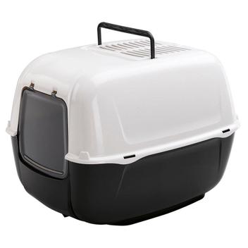 Sanitário Ferplast Prima Preto para Gatos - Preto - Banheiro para ...