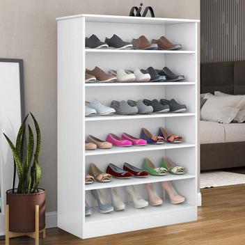 Sapateira Vertical 6 Prateleiras Branco Bento Shop JM - PHOENIX BABY ...