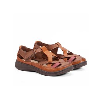 Sapatilha feminina em couro leve estilo boneca confortável 4006 ...