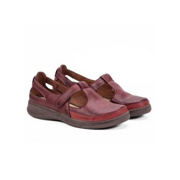 Sapatilha feminina leve em couro confortável retro 4009 - JOTAFLEX ...