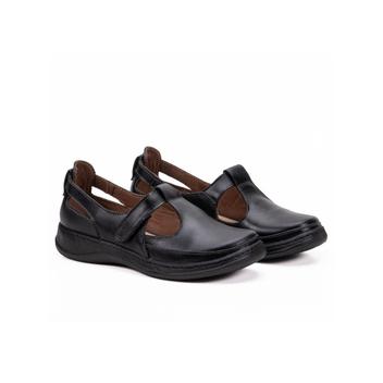 Sapatilha feminina leve em couro confortável retro 4009 - JOTAFLEX ...