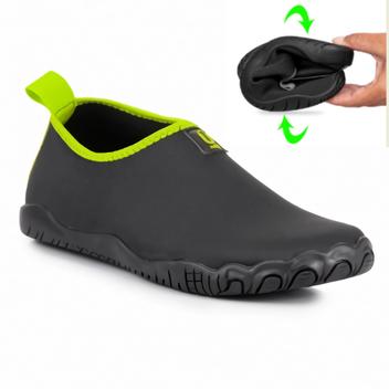 Sapatilha Neoprene Aquática Pesca Praia Náutica Hibrida Neon Tênis Meia ...