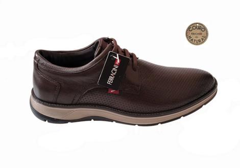 Sapato de Couro Masculino Ferracini Fluence - Tecnol. Float - Mocassim ...