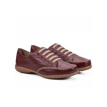 Sapato Feminino em couro confortavel leve Calce Elastico tst - JOTAFLEX ...