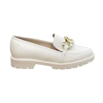 Sapato Feminino Mocassim Tratorado Beira Rio Branco - Mocassim Feminino ...