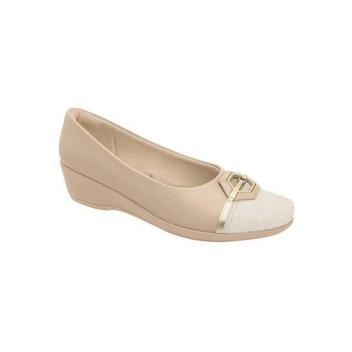 Sapato Piccadilly Anabela Marfim 143205-3 - Sapato Casual Feminino ...