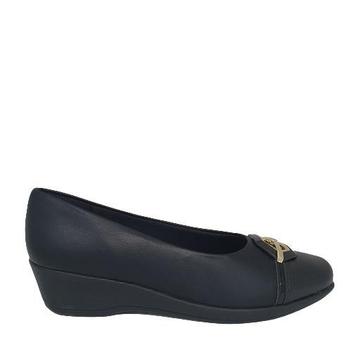 Sapato Piccadilly Anabela Preto 143205-6 - Sapato Casual Feminino ...