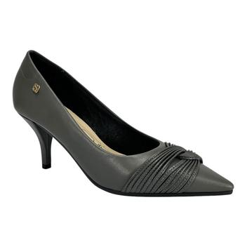 Sapato Santinelli Scarpin Salto Fino 1608-005 Cinza Ferro - Scarpin Feminino - Magazine Luiza