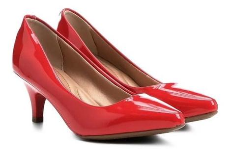 Sapato Scarpin Salto Baixo 4,5 Cm Beira Rio Novo 4076150 - Scarpin ...