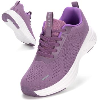 Sapatos Rollstep Wide Toe Box, tênis femininos, roxos, tamanho 37 ...