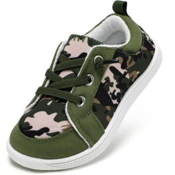 Sapatos STQ KIDS Toddler Wide Toe Box Boys ArmyGreen Camo Tamanho 4 ...