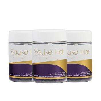 Sauké Hair Capsula Cabelo Pele E Unha 90 Dias (3 Mês) - Sauke Beauty ...