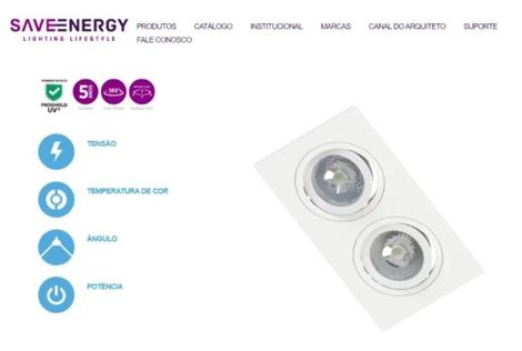 Save Spot Emb Quad Borda Plana 2 Par20 Bt Se-330.3173 - Casa Chafariz ...