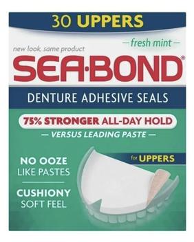 Sea Bond - Fixador Dentadura Parte Superior - 30 unid - Fixador de ...