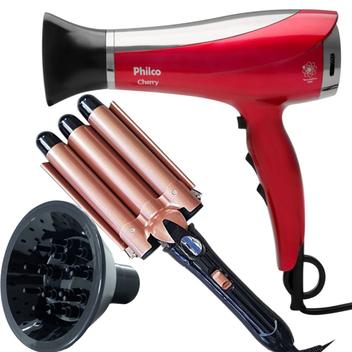 Secador De Cabelo Philco Cherry 2100w Ions Ar Quente e Frio Difusor ...