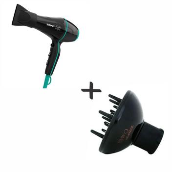 Secador Style Preto 2000W 110V + Difusor Curves - Taiff - Secador de ...