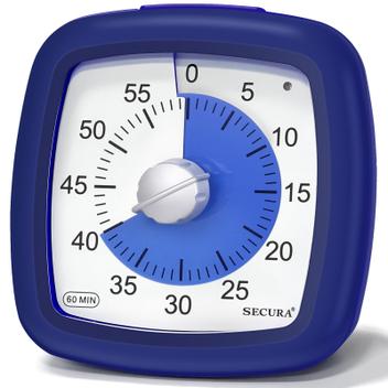 Secura Timer Visual de 60 Minutos para Cozinha e Estudo com Função ...