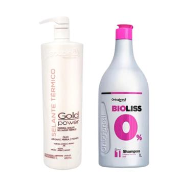 Selagem Gold Power 1l Souple Liss + Shampoo Anti Resíduos - SoupleLiss ...