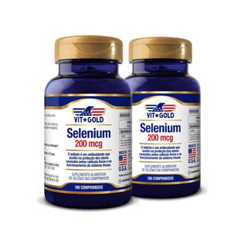 Selênio 200mcg Vitgold KIT2x 100 comprimidos - Selênio - Magazine Luiza