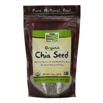 Semente de Chia Negra Orgânica 12 oz por Now Foods - Chia - Magazine Luiza